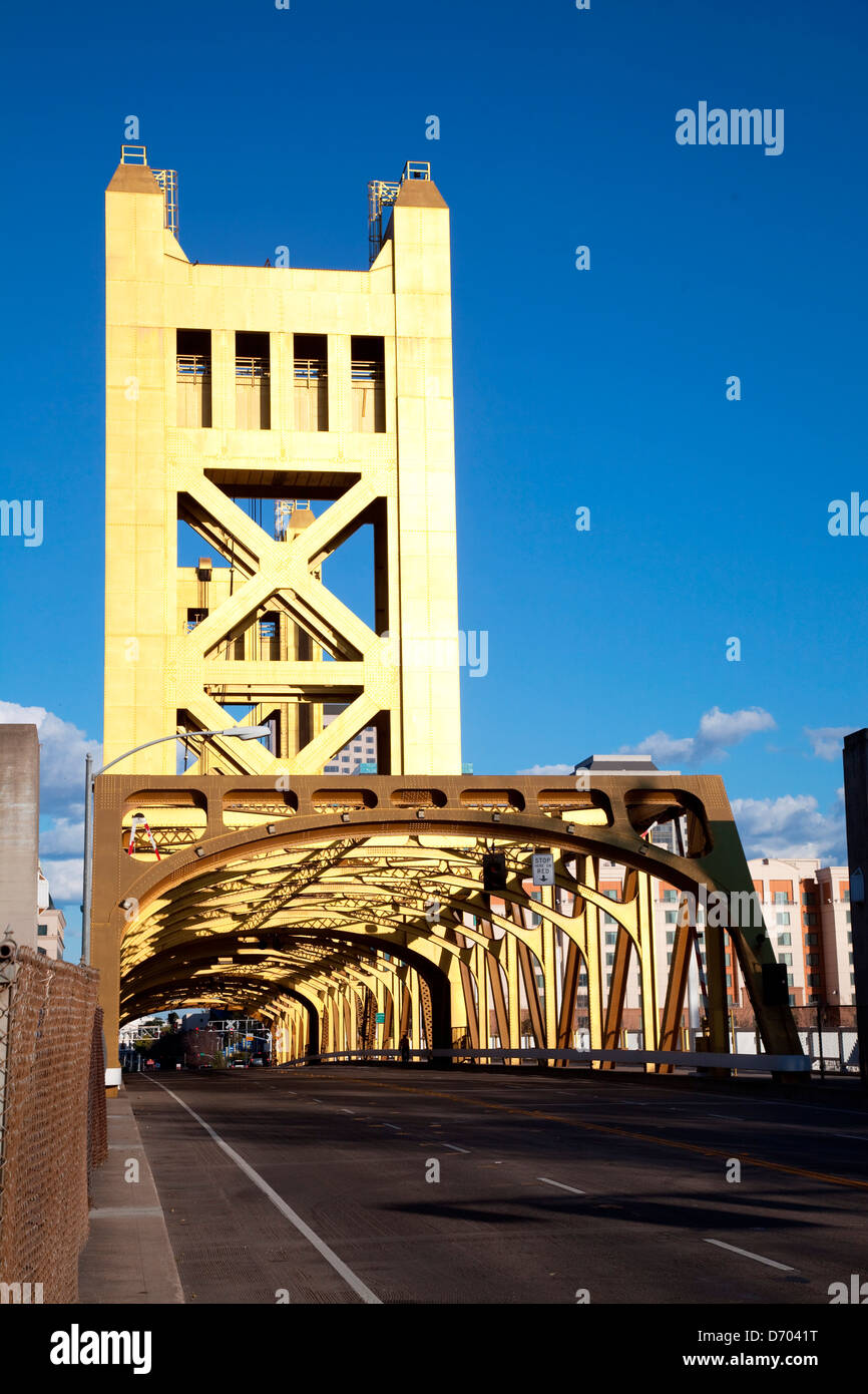 Tower Bridge, Sacramento, California Stock Photo - Alamy