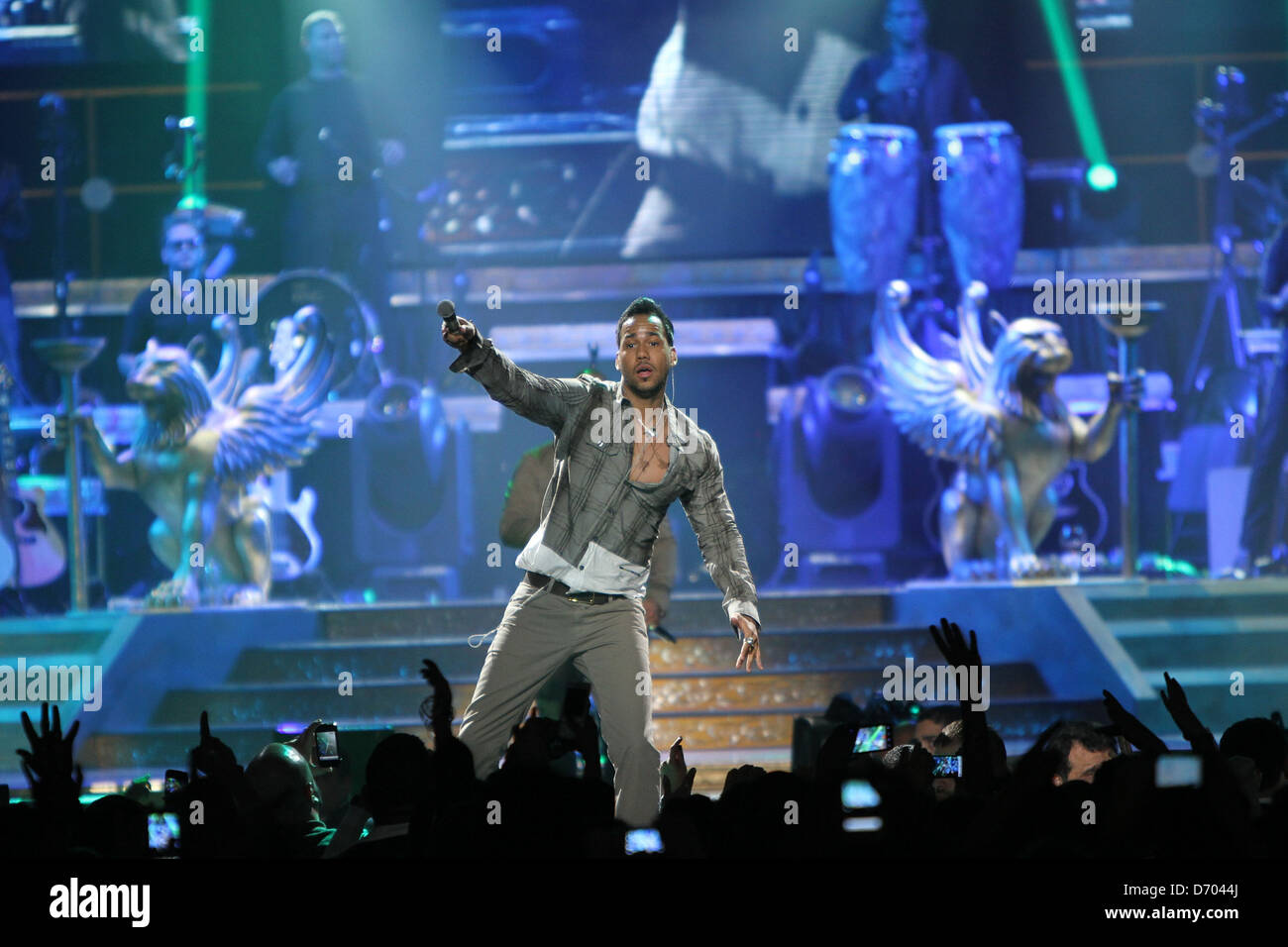 Romeo Santos performing live in concert at Madison Square Garden New ...