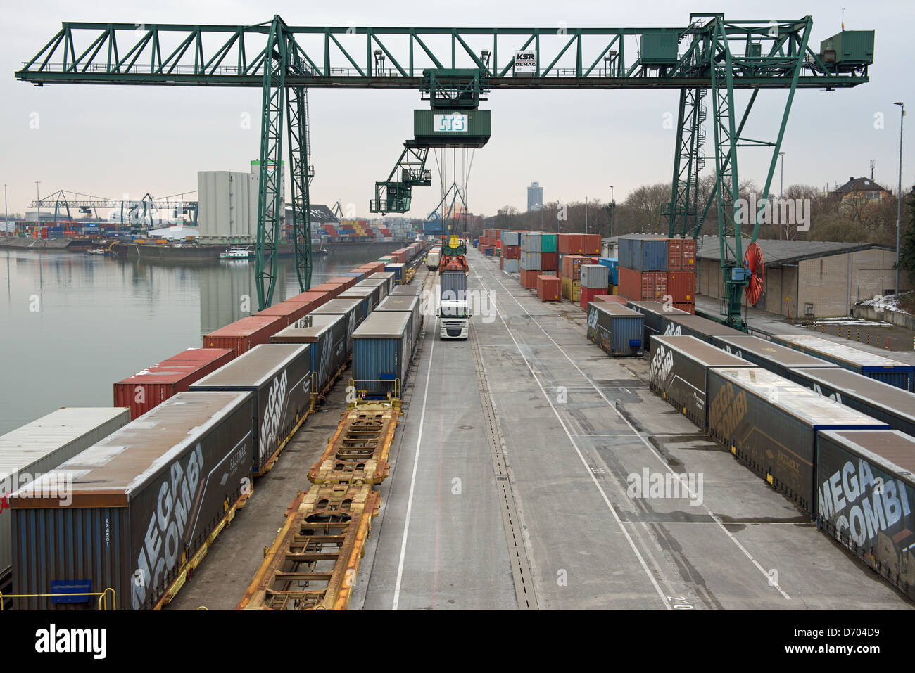 Container railhead hi-res stock photography and images - Alamy