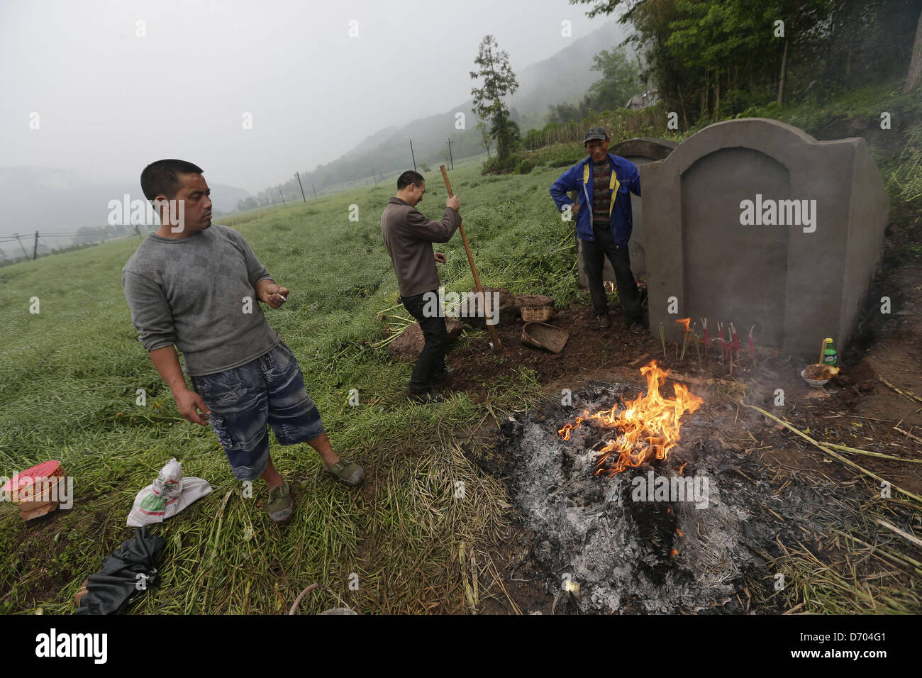 Ya'an, Sichuan, China. April 23, 2013.Earthquake relief situation in ...