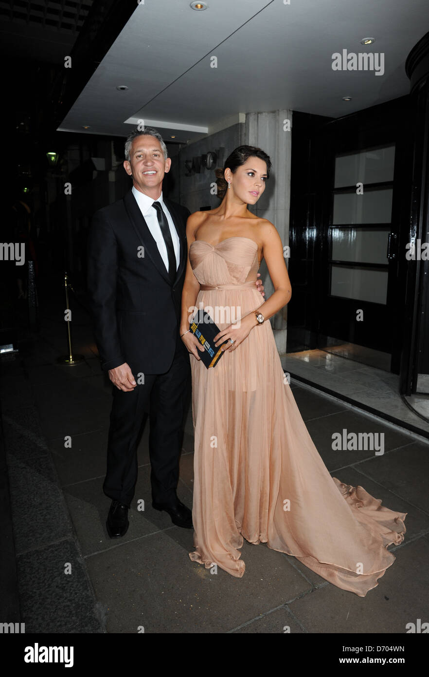 Gary Lineker and wife Danielle Lineker enjoy a night out in central ...
