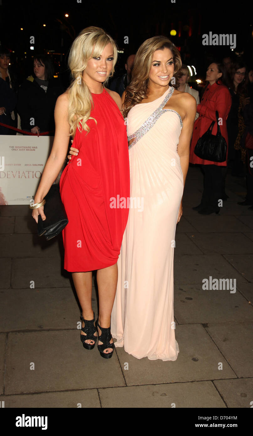 Louise Glover and Guest UK film premiere of 'Deviation' held at the ...