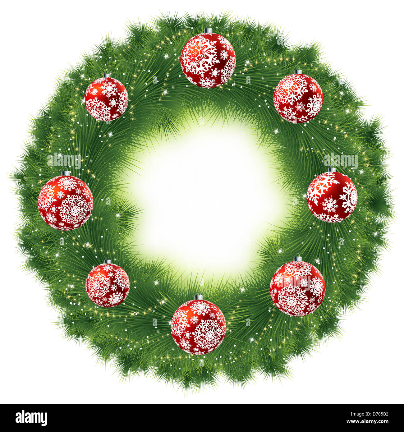 Christmas tree balls decoration Cut Out Stock Images & Pictures - Alamy