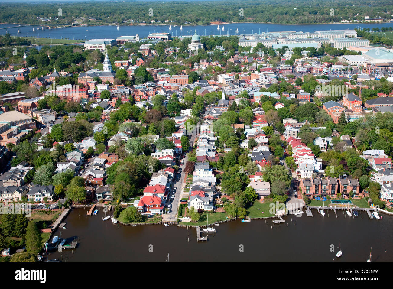 Aerial of Annapolis, Maryland Stock Photo - Alamy