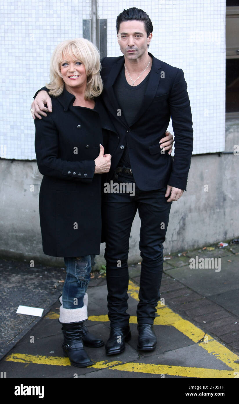 Sherry Hewson and Jake Canuso outside the ITV studios London, England ...
