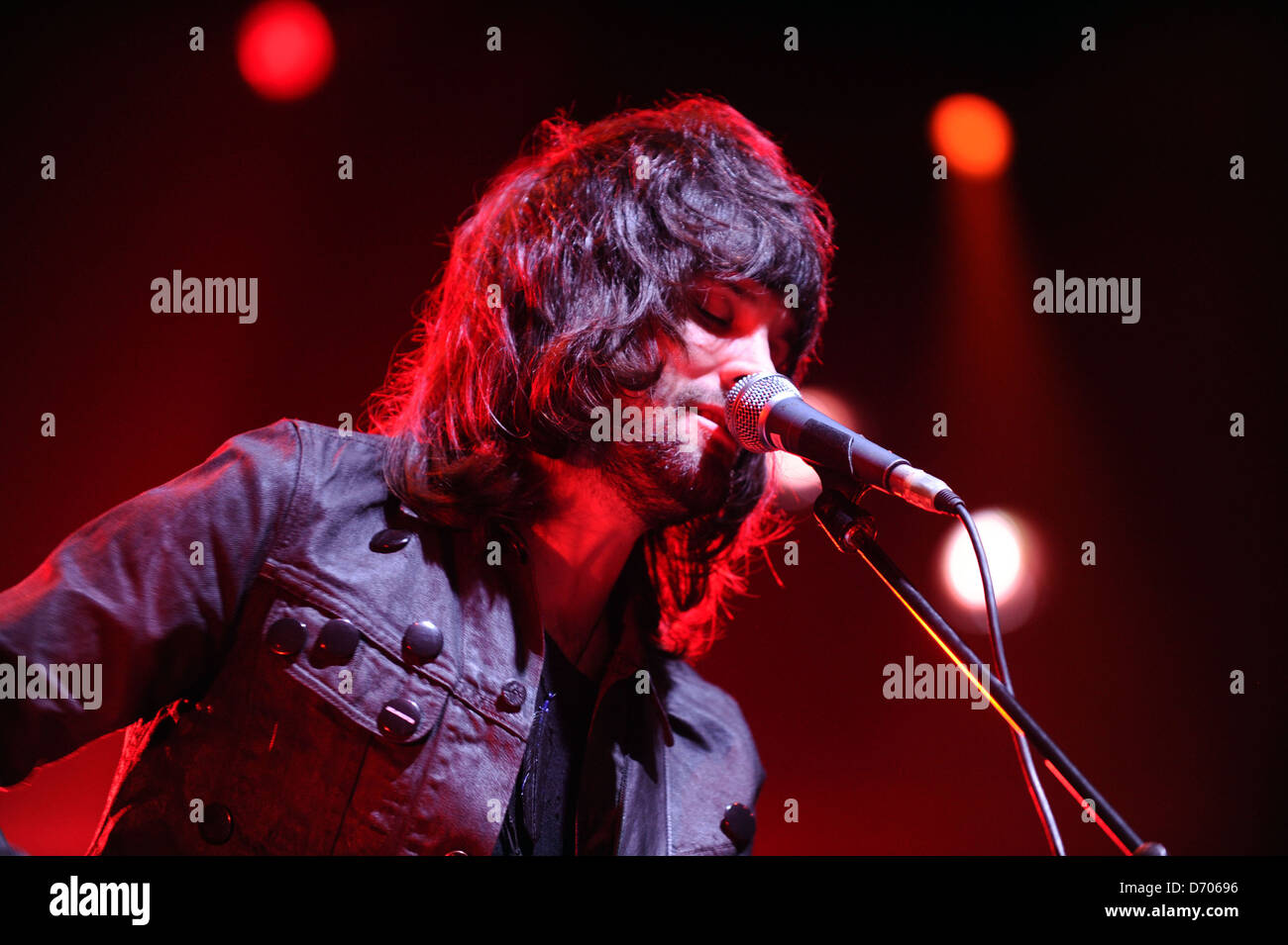 Sergio Pizzorno of Kasabian performing at the Heinken Music Hall ...