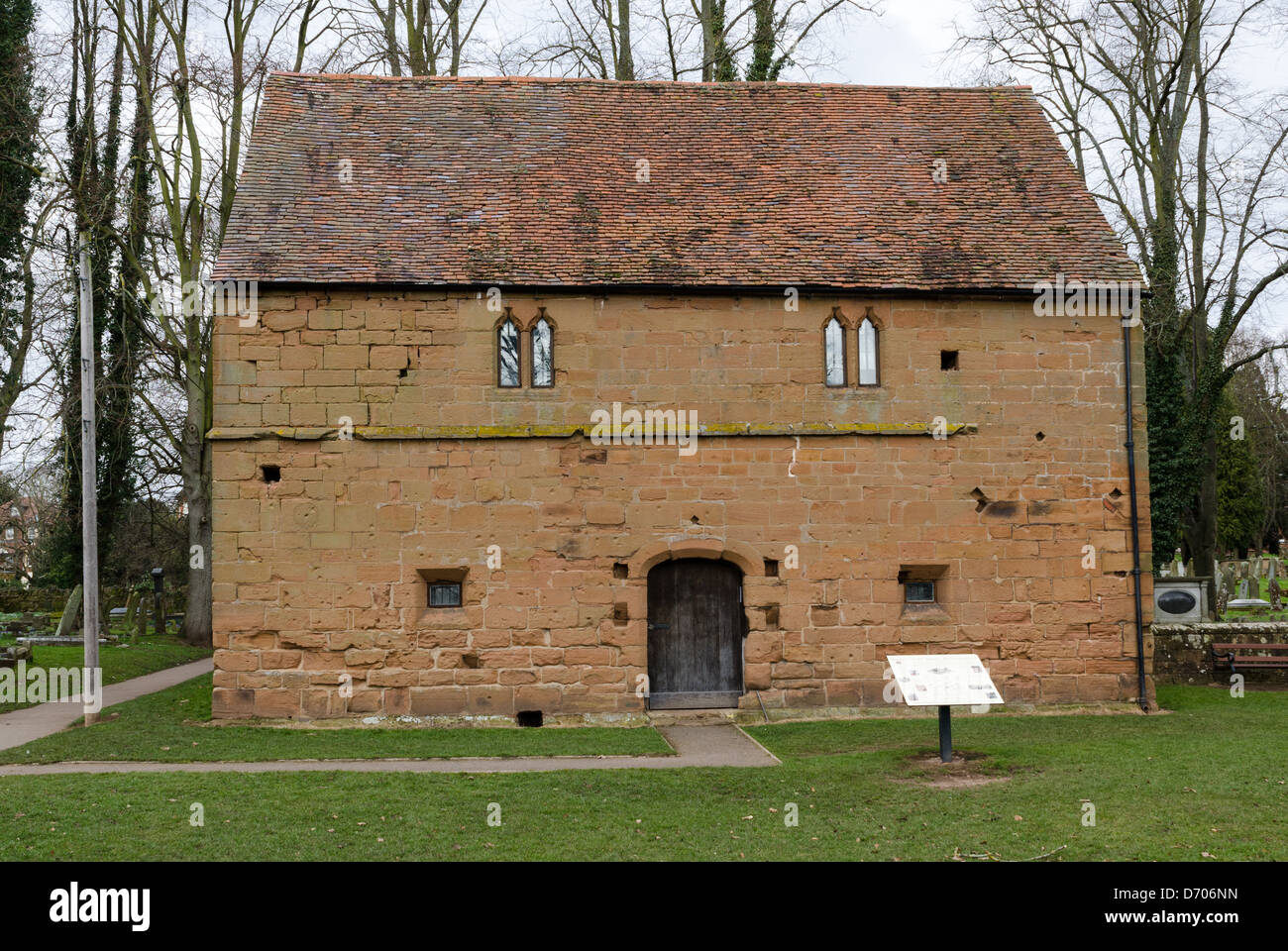 The Ancient Barn which is part of the ruins of the historic Abbey of St ...