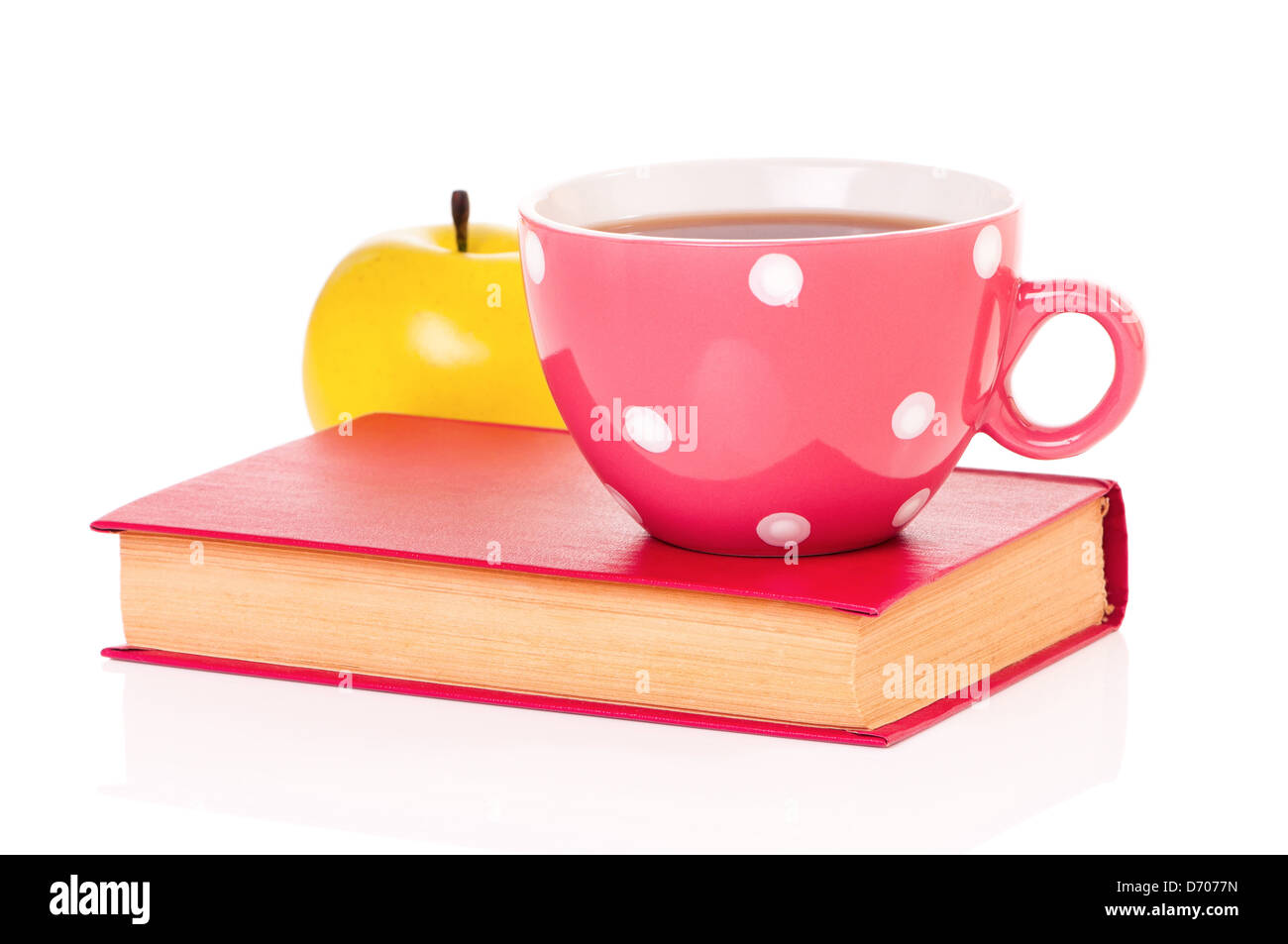 Book cup tea white Cut Out Stock Images & Pictures - Alamy