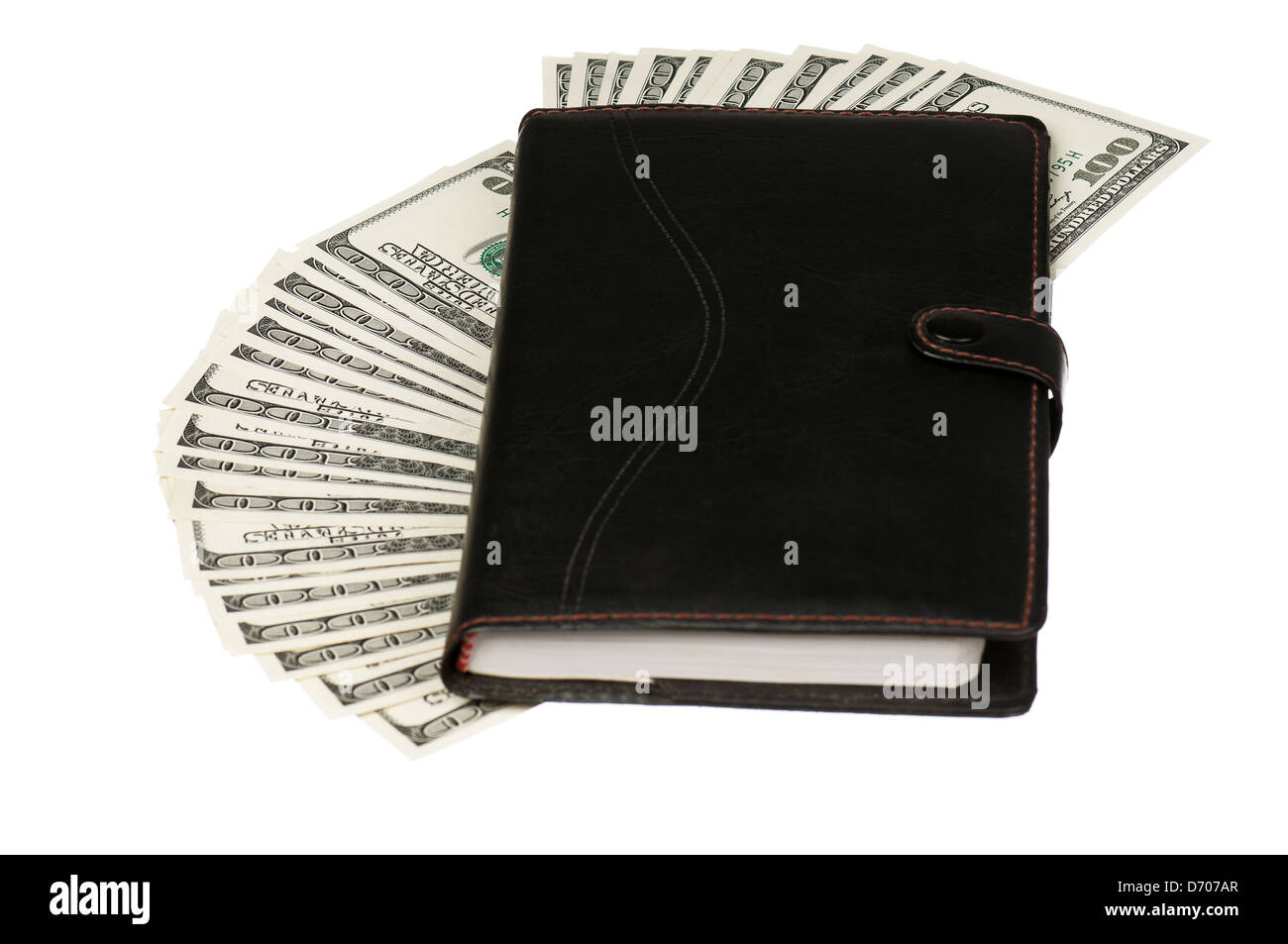 Dollars and notepad Stock Photo - Alamy