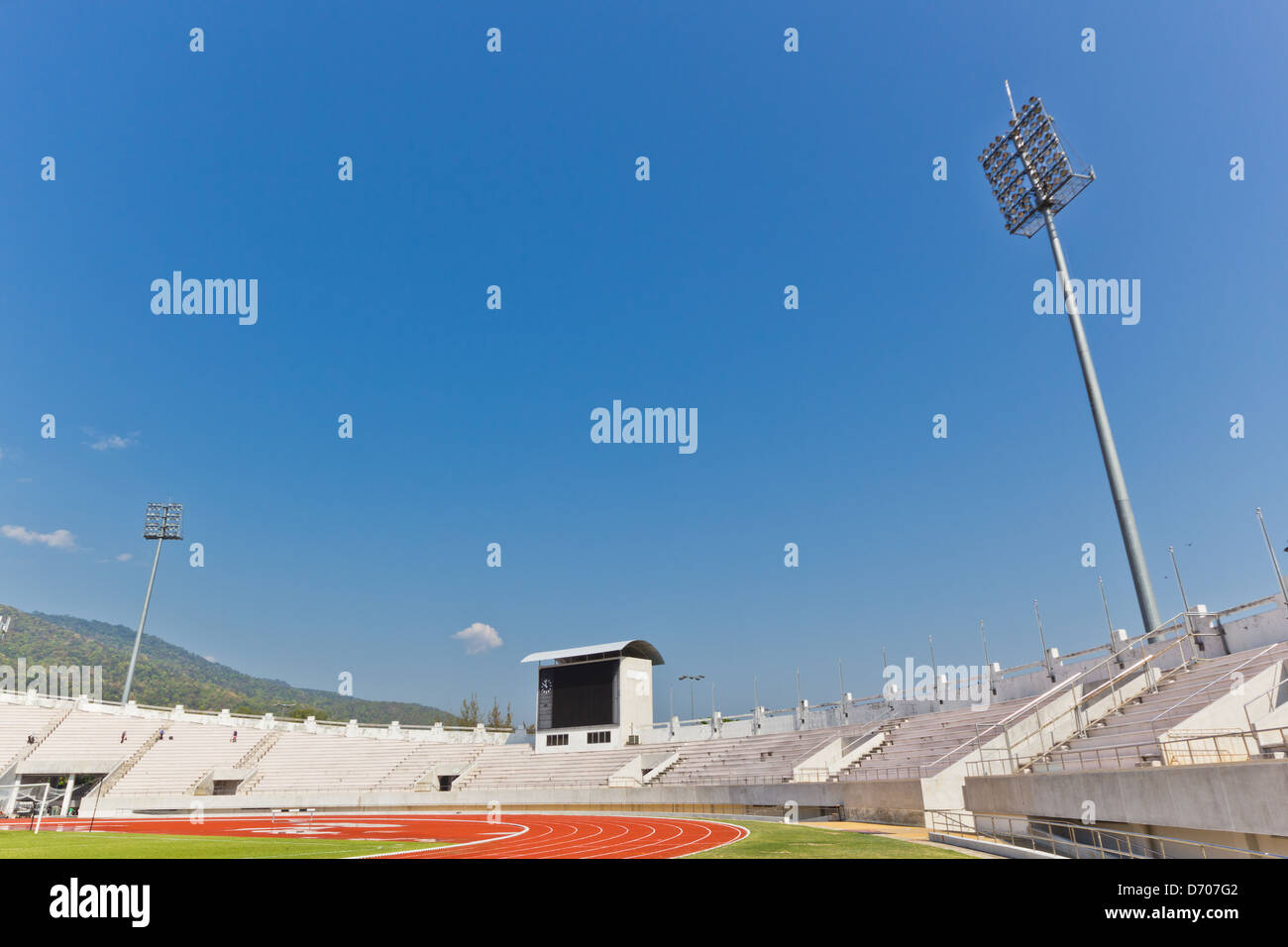 Stadium Stand in 700th Anniversary Sport Stadium at Chiang Mai ...