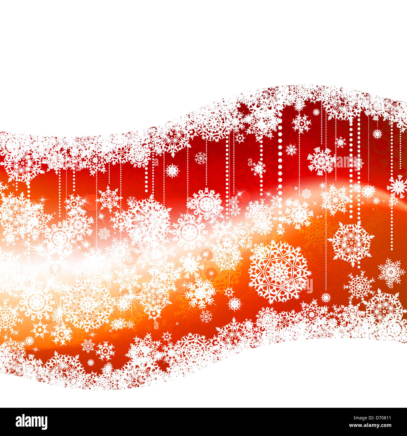 Red winter background & snowflakes Without a transparency Stock Photo ...