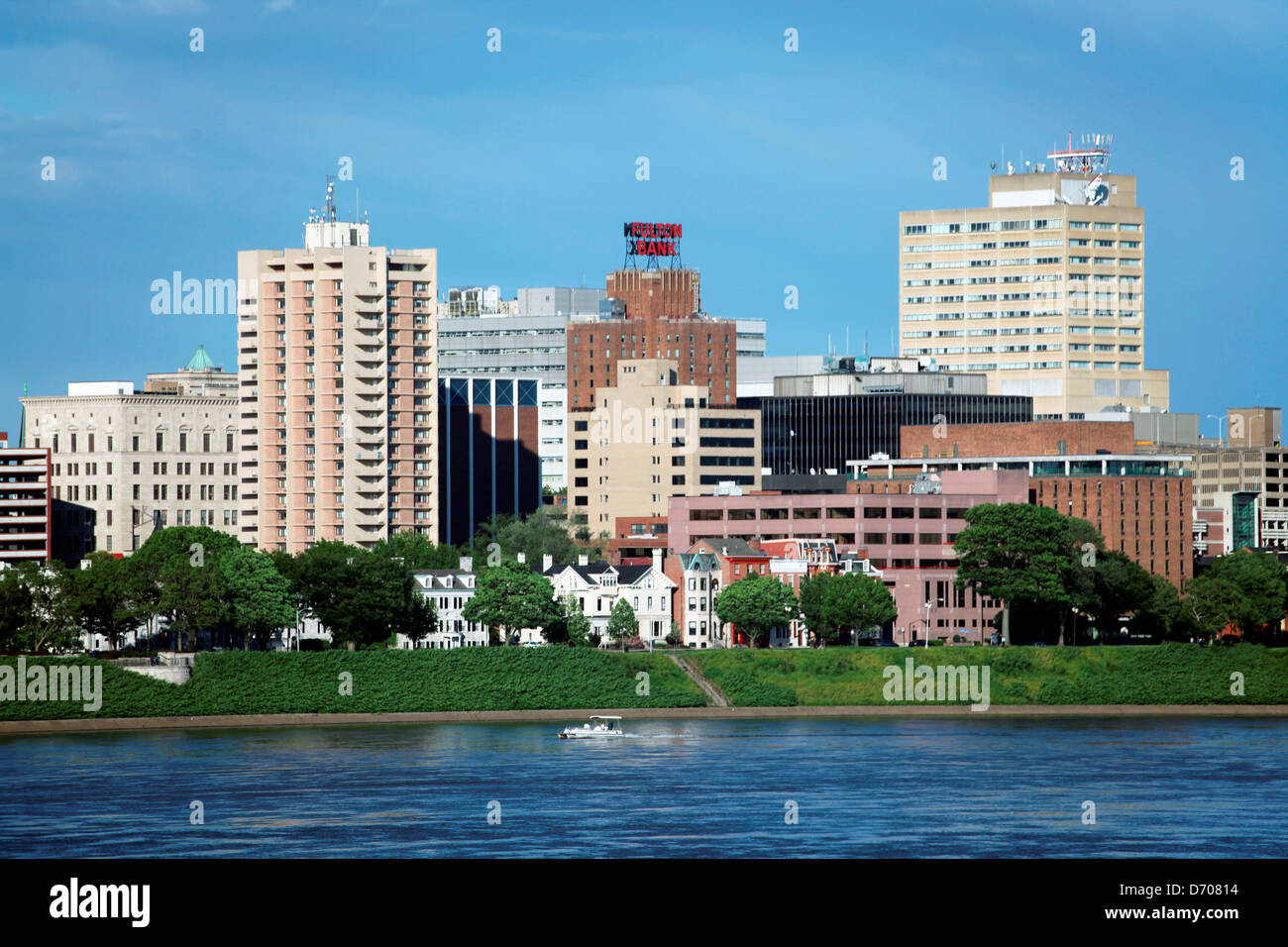 Downtown Harrisburg, Pennsylvania Skyline from the Susquehanna River ...