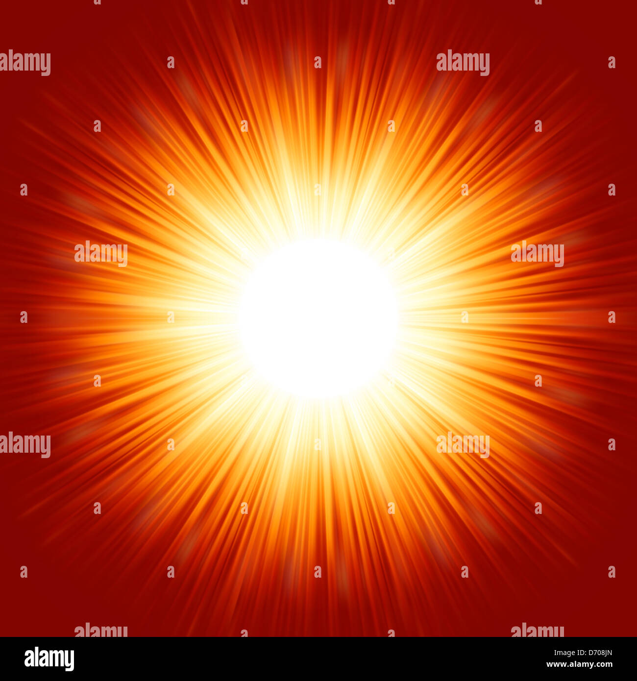A bright exploding burst over a red background Stock Photo - Alamy