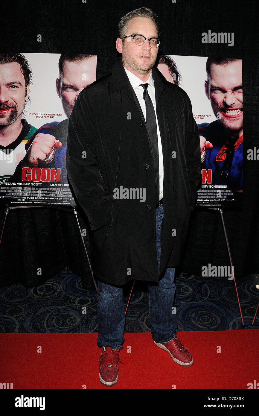 Michael Dowse GOON premiere arrival at the Scotiabank Theatre. Toronto ...