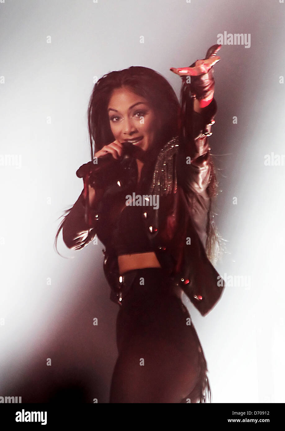 Nicole Scherzinger performing live on stage at Manchester O2 Apollo ...