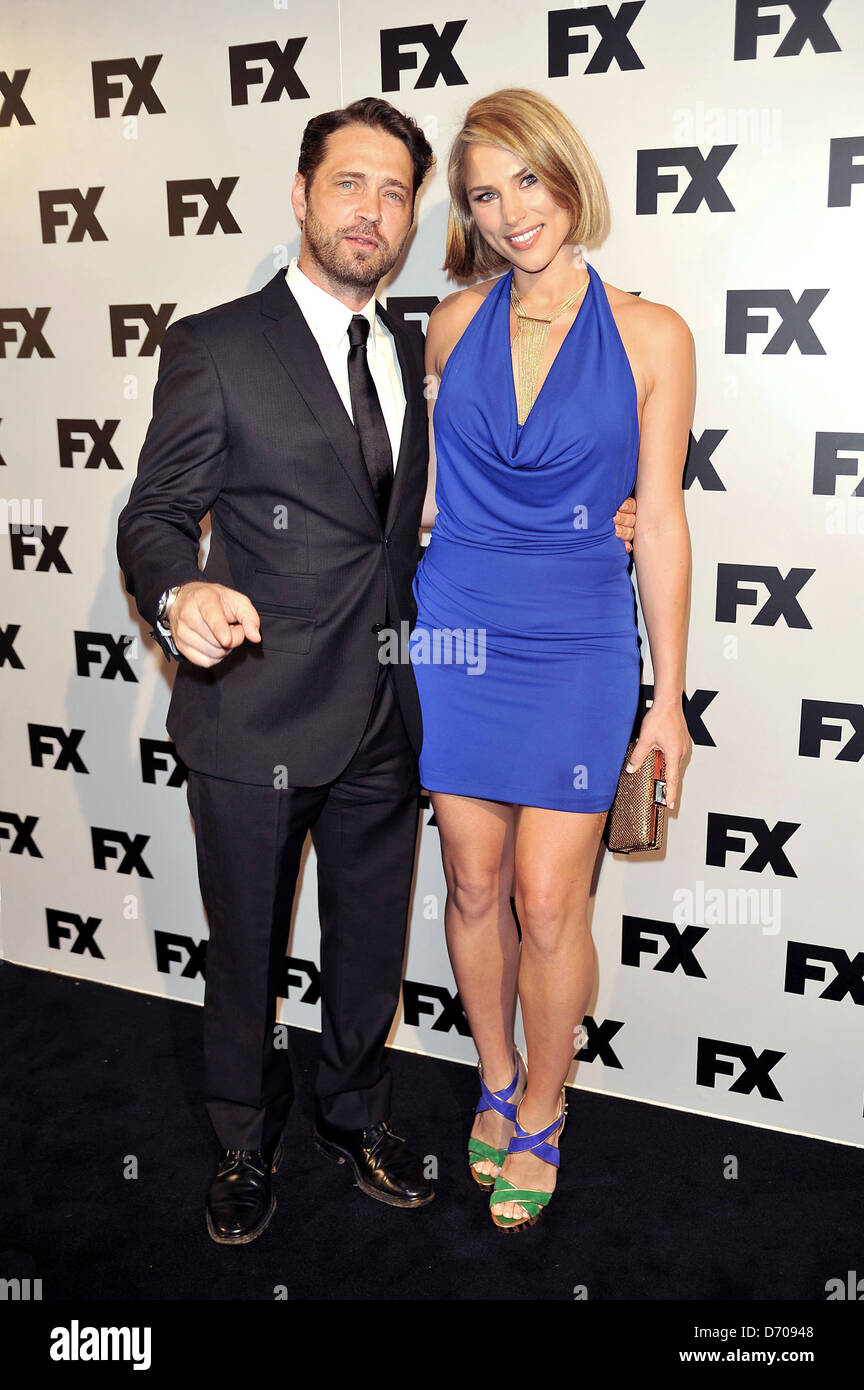 Jason Priestley and Naomi Lowde-Priestley at the the FX channel launch ...