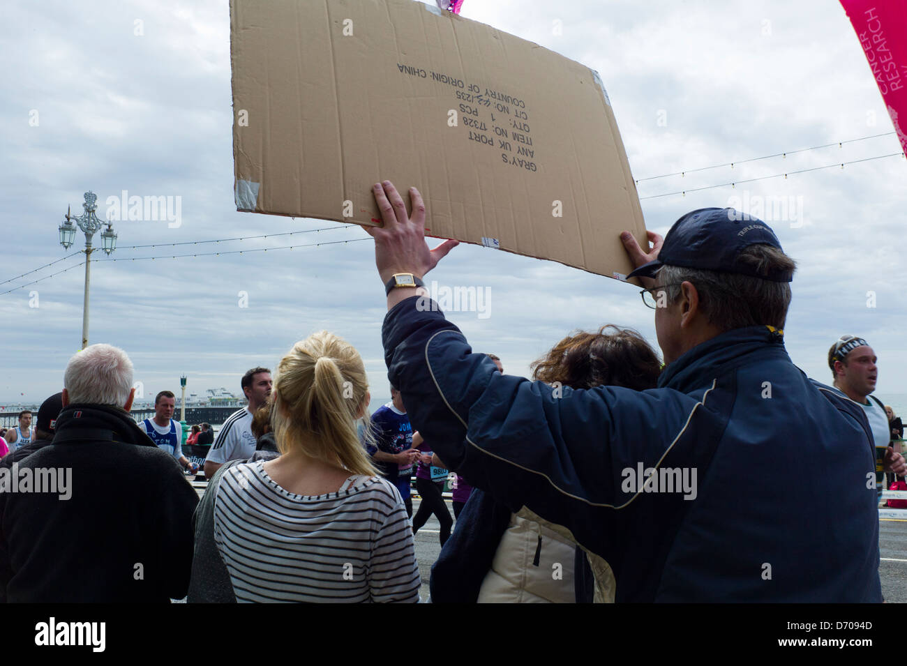 Marathon encouragement sign hi-res stock photography and images - Alamy