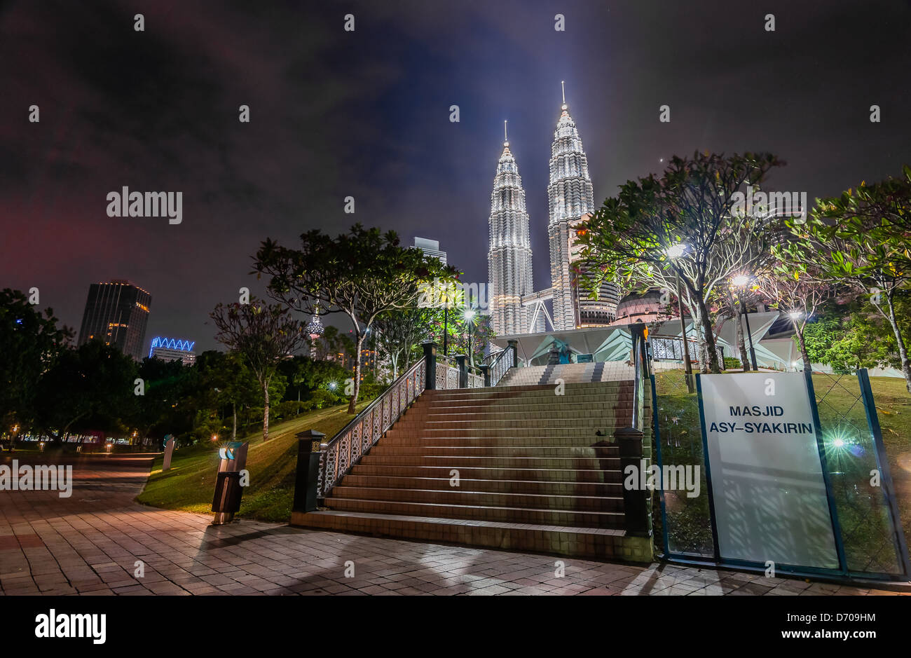 As-syakirin Mosque at Night Stock Photo - Alamy