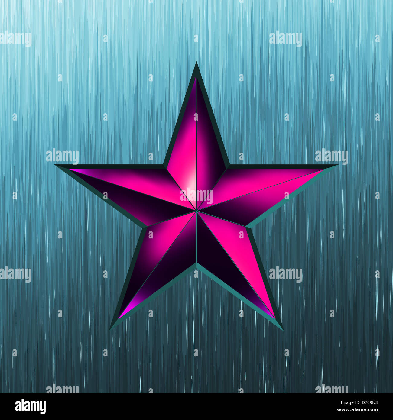 illustration of a purple star on steel background Stock Photo - Alamy