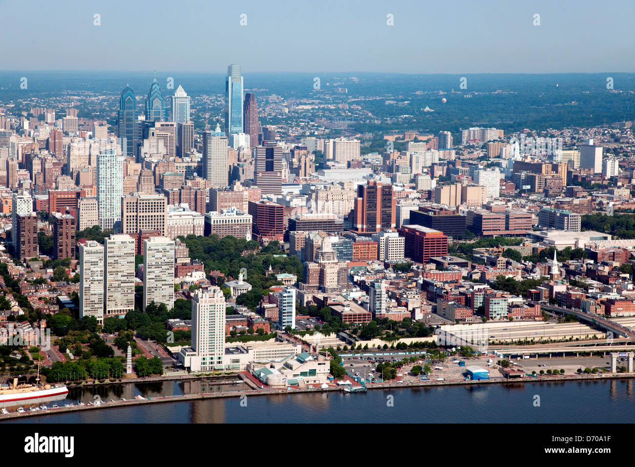 Center City Skyline, Philadelphia, Pennsylvania from over the Delaware ...