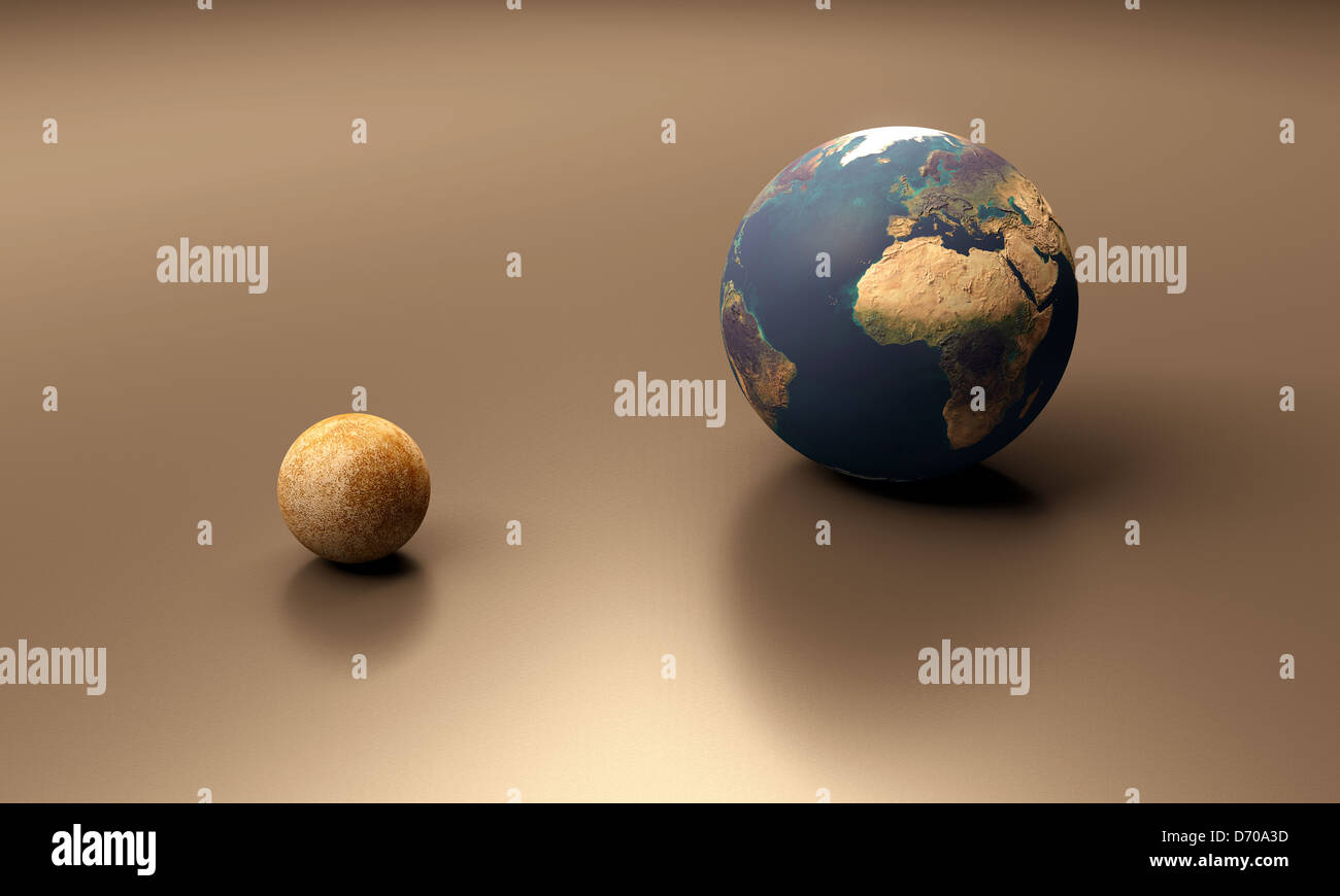 Sun earth size comparison hi-res stock photography and images - Alamy
