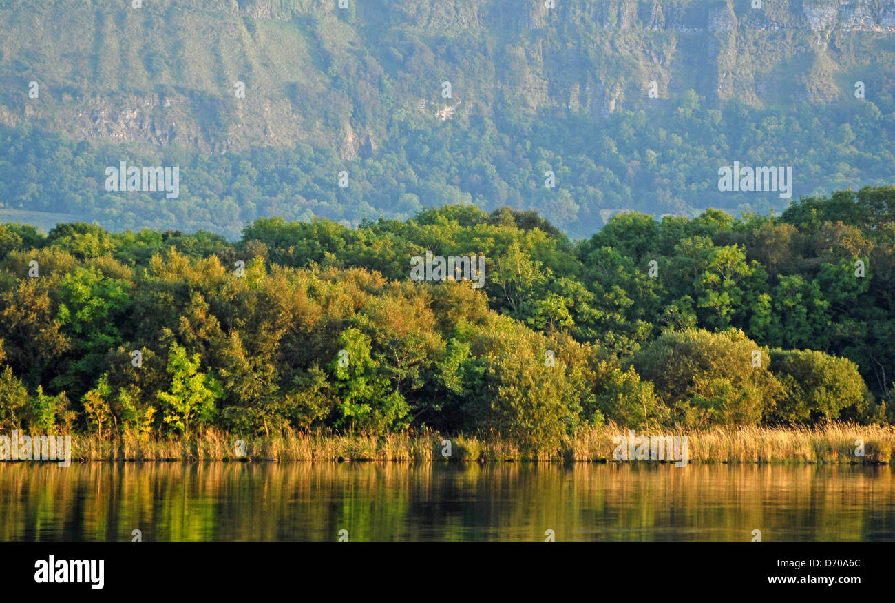 Cliffs of Magho, Lower Lough Erne, County Fermanagh, Northern Ireland ...