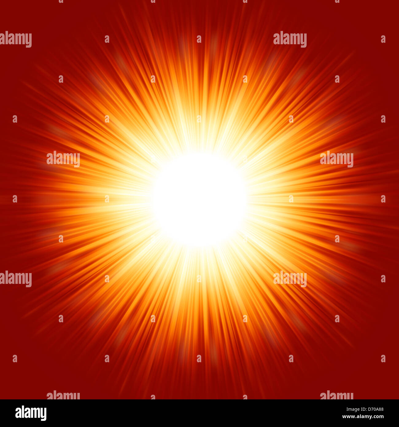 A bright exploding burst over a red background Stock Photo - Alamy