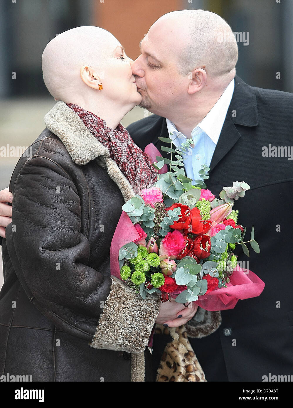 Sarah Etchells and Craig Etchells at the ITV studios London, England ...