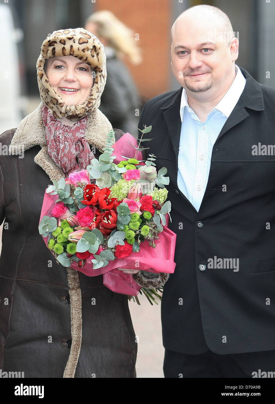 Sarah Etchells and Craig Etchells at the ITV studios London, England ...
