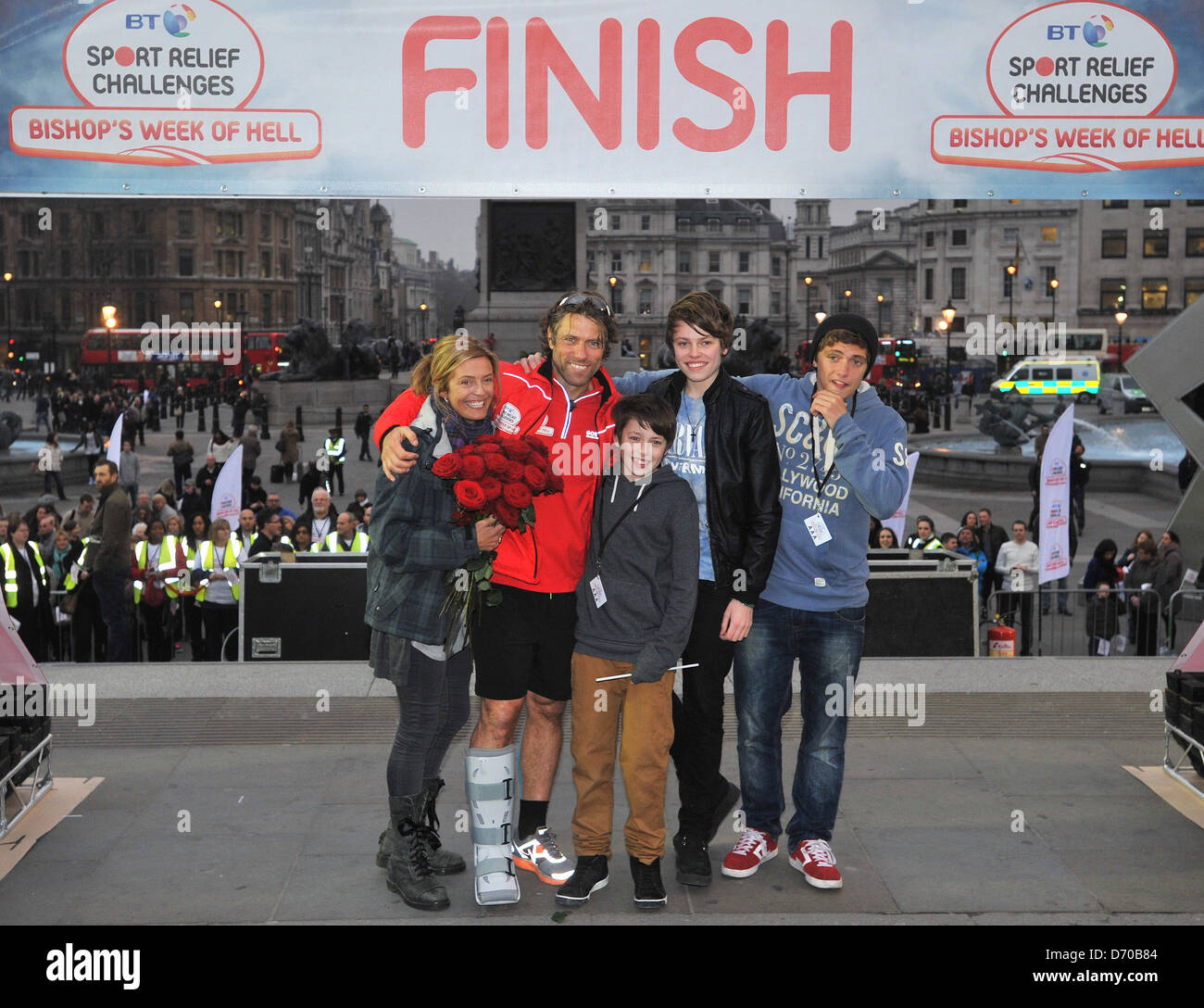 John bishop wife melanie sons hi-res stock photography and images - Alamy