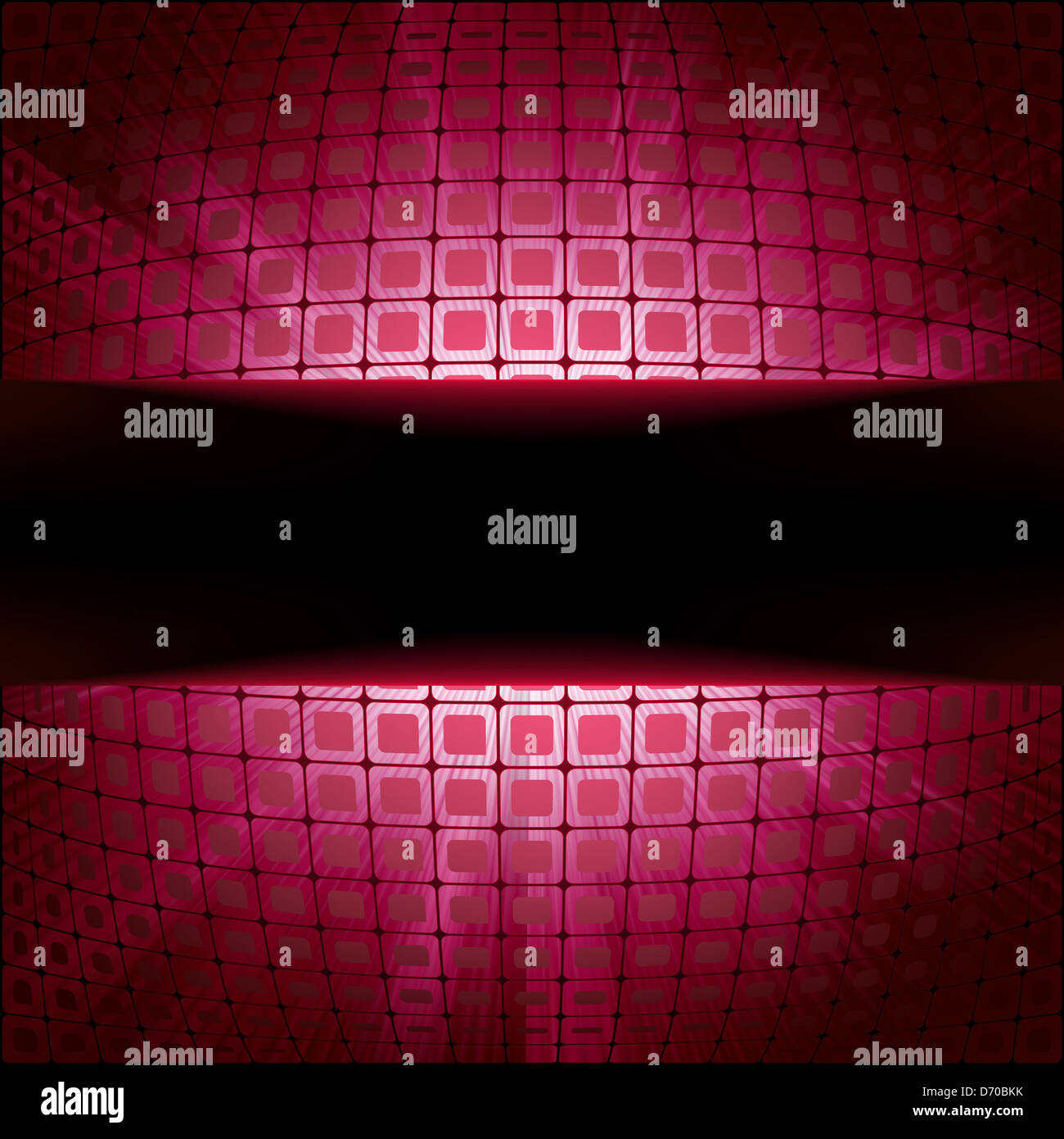 Technology squares with red flare burst Stock Photo - Alamy