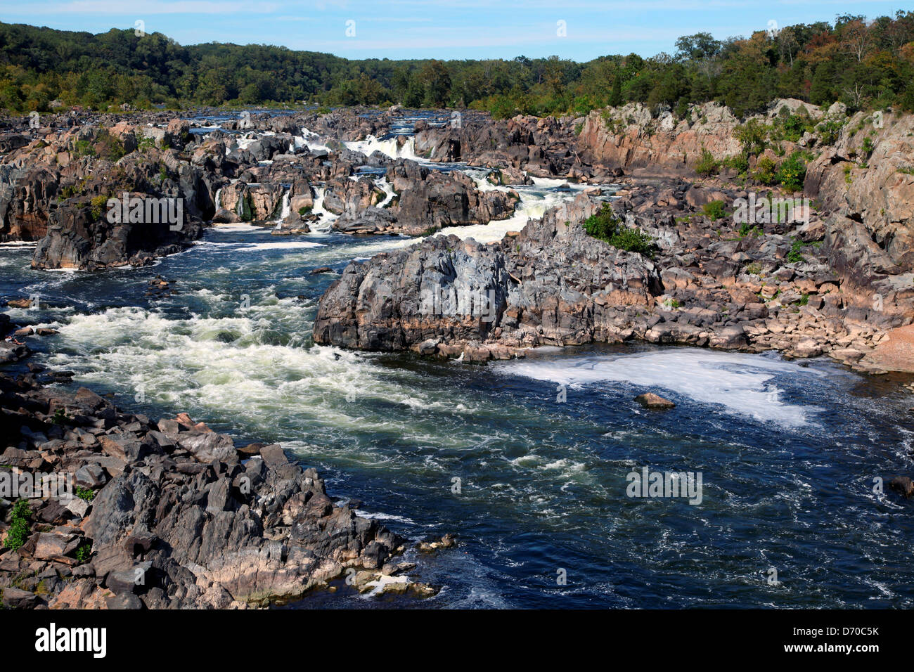 USA, Washington DC, Great Falls National Park at Potomac River Stock ...