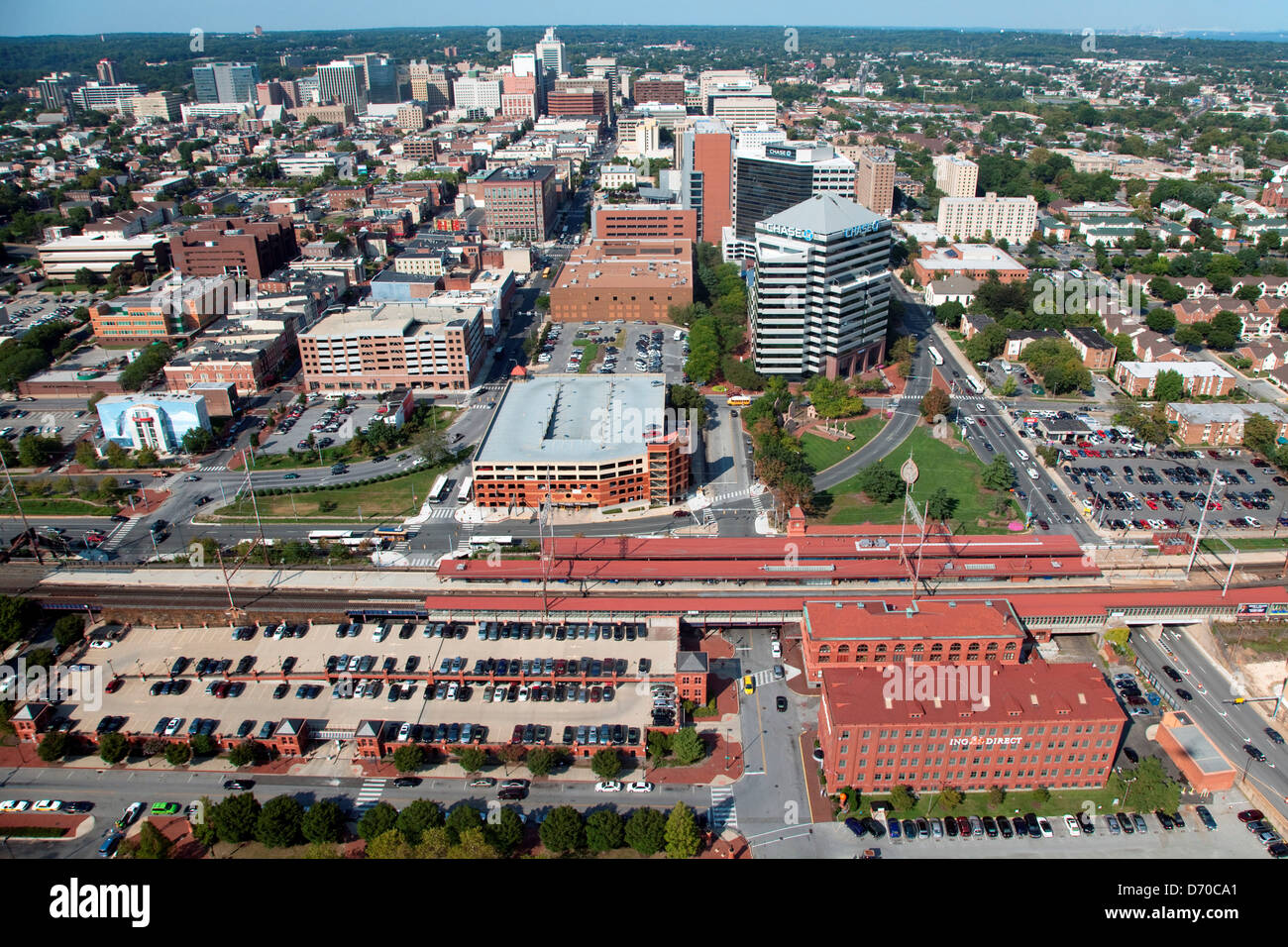 Aerial view amtrak hi-res stock photography and images - Alamy