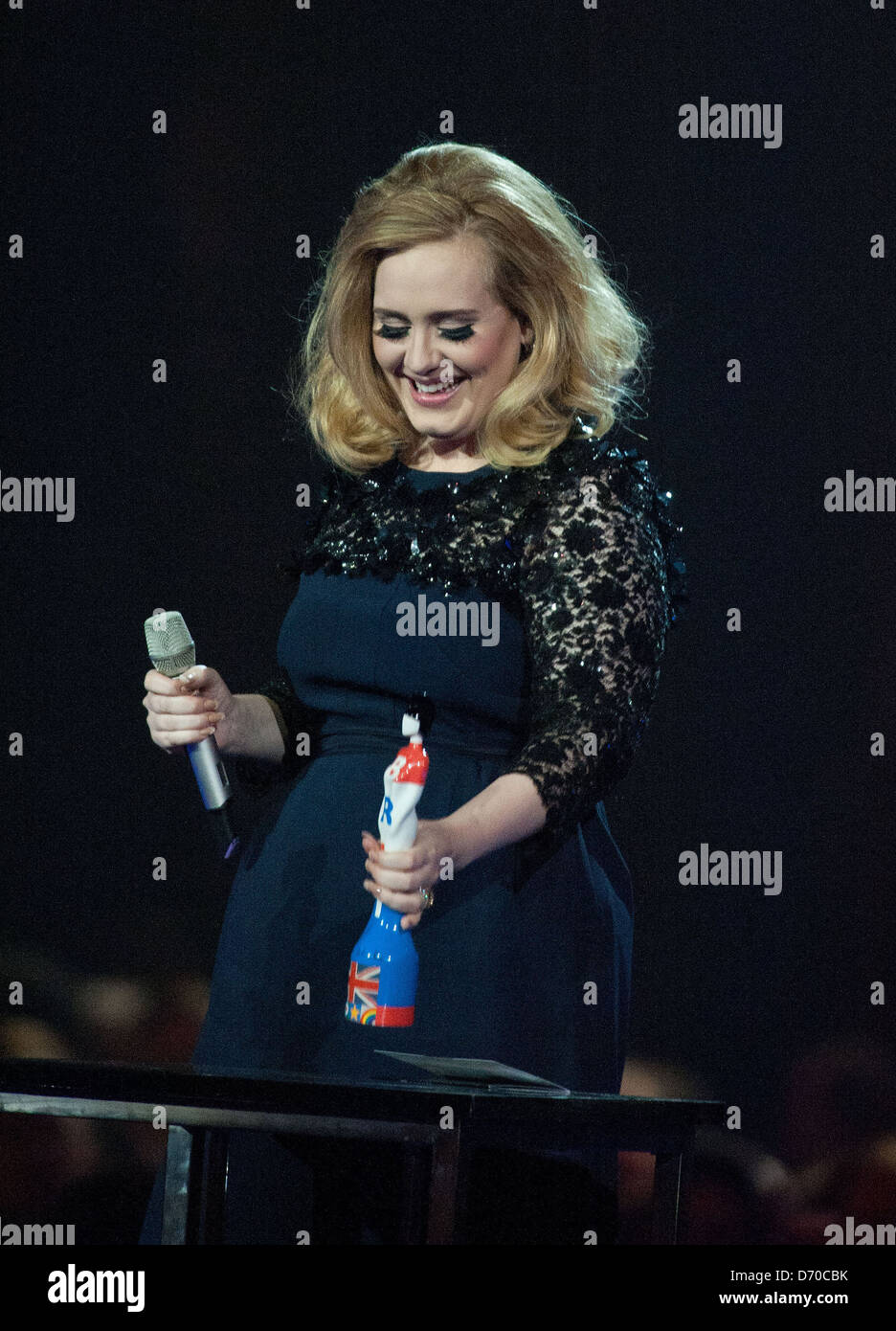 Adele 2012 Brit Awards held at the O2 Arena - Performances London ...