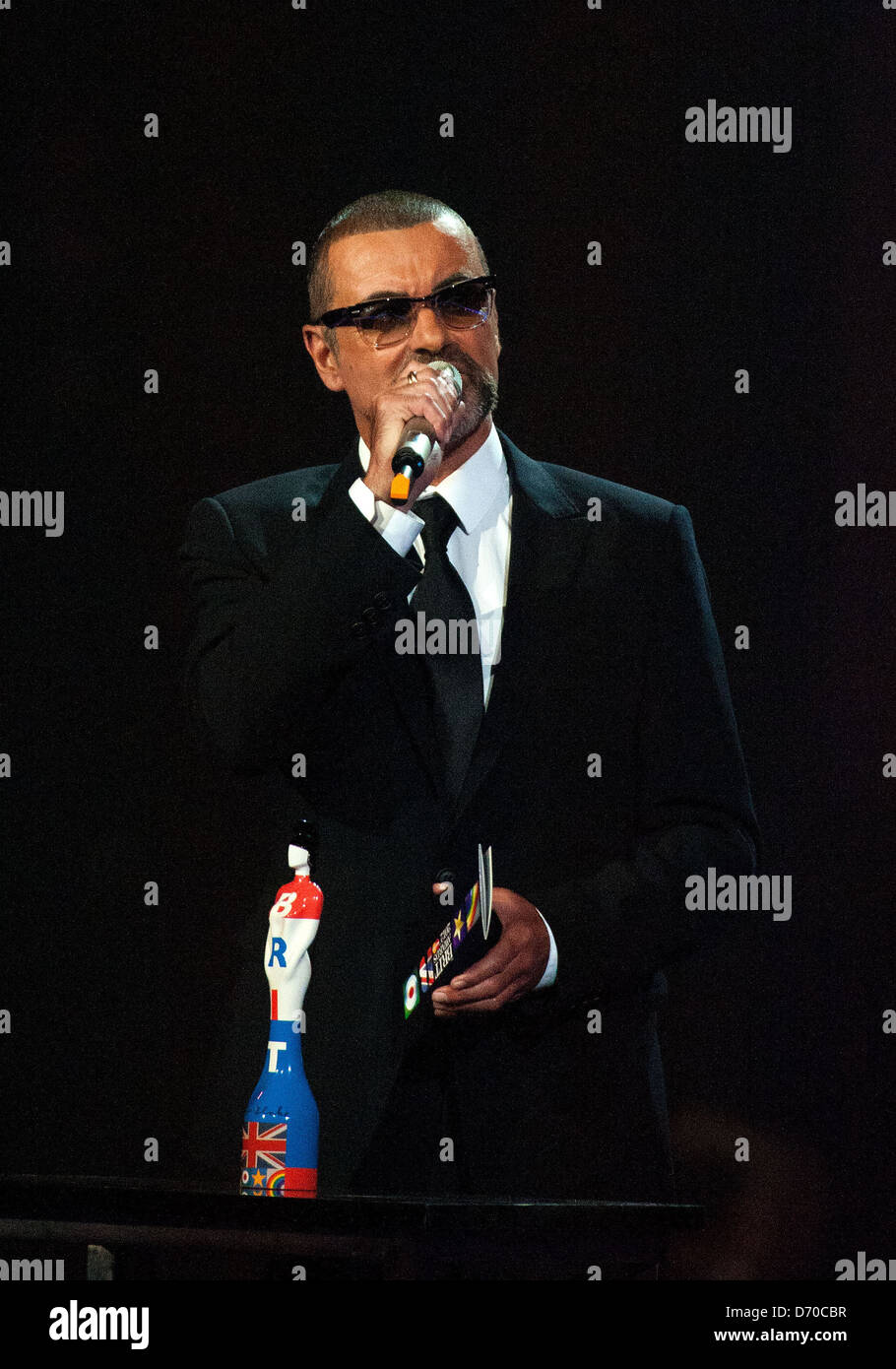 George Michael 2012 Brit Awards held at the O2 Arena - Performances ...