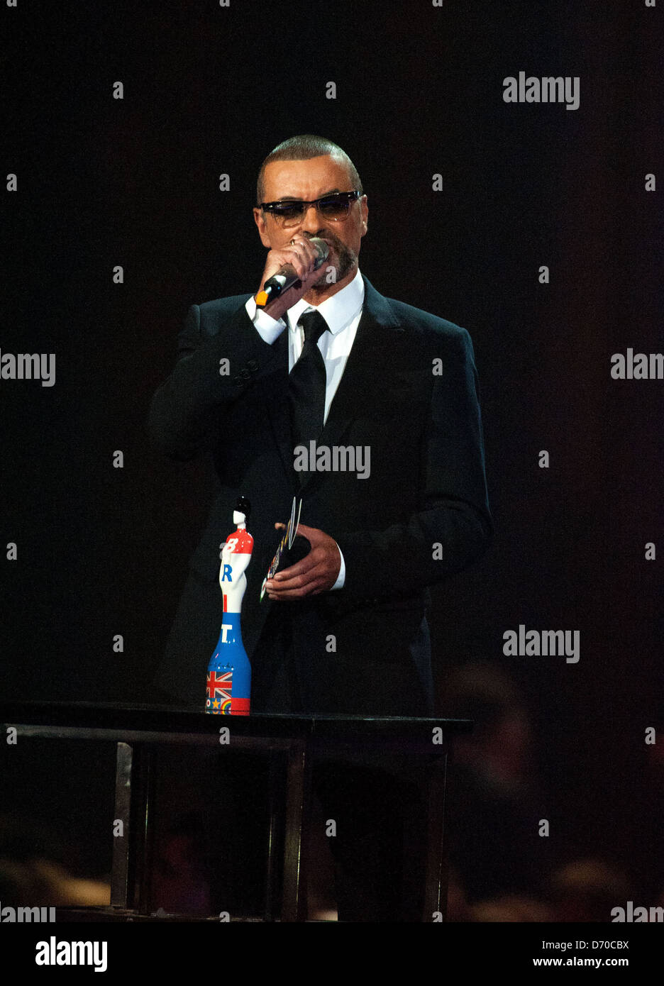 George Michael 2012 Brit Awards held at the O2 Arena - Performances ...