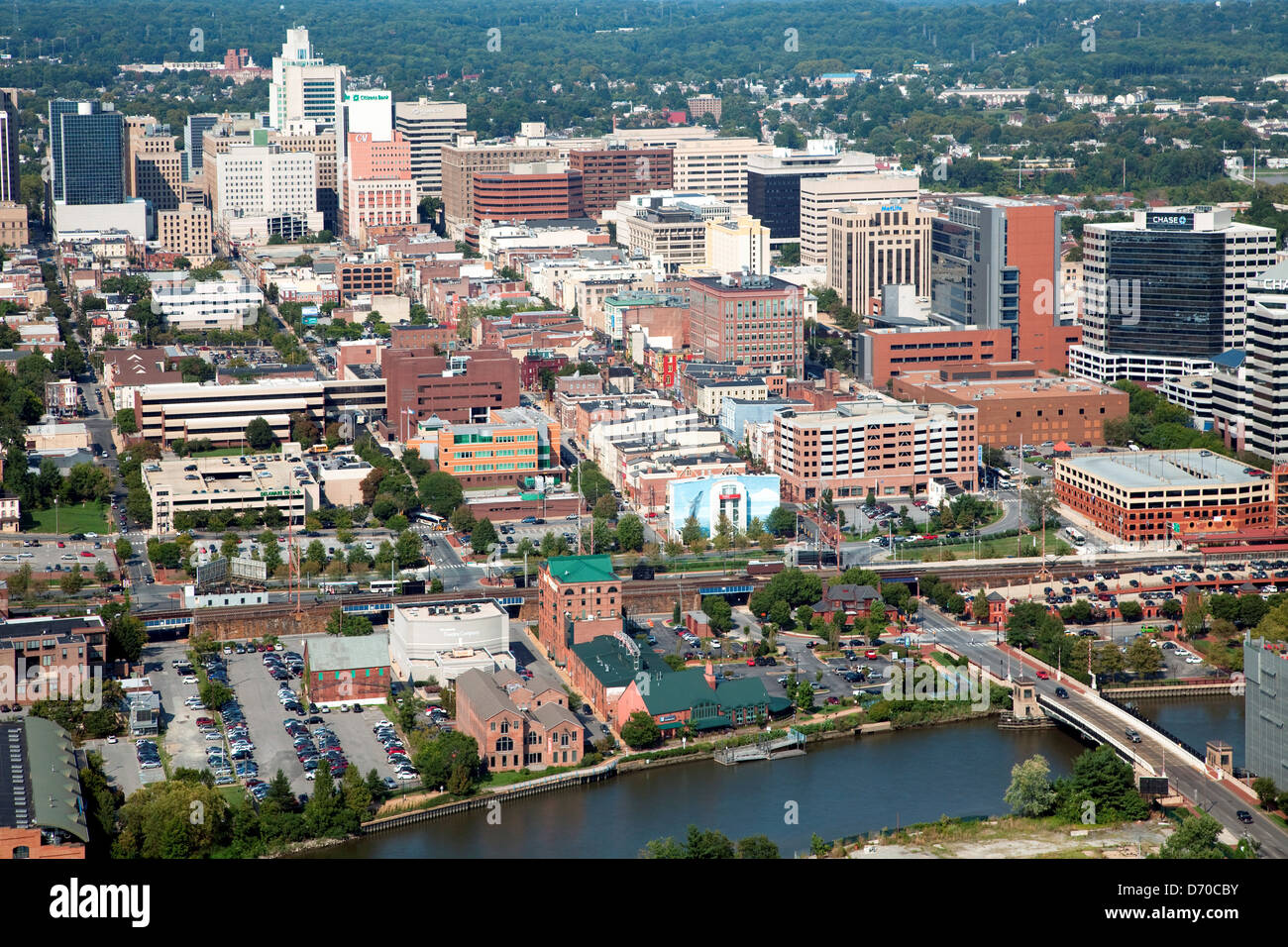 USA, Pennsylvania, Wilimington, Delaware, Aerial view of Compton ...
