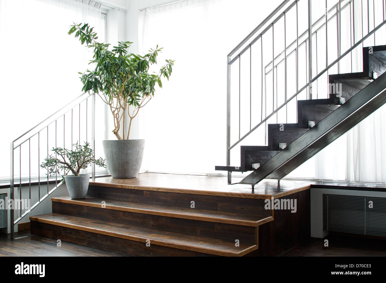 Indoor scene with stairs great as a background Stock Photo - Alamy