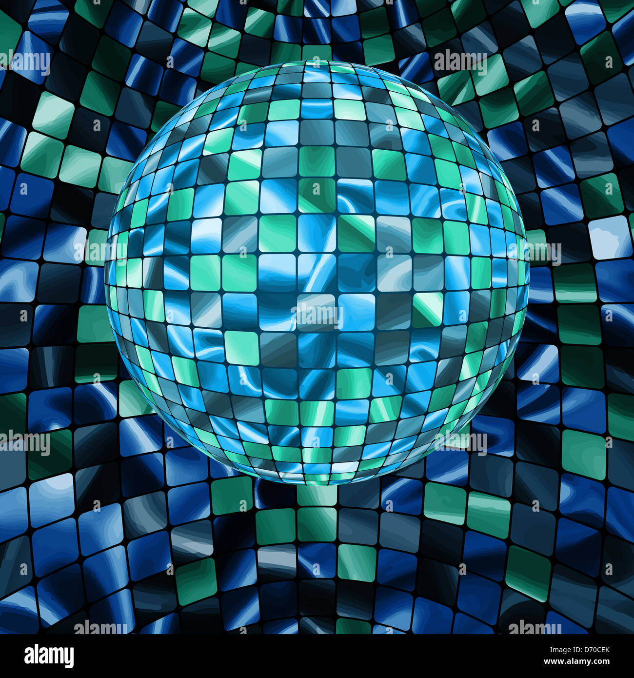 Abstract party Background with glowing lights and disco ball Stock ...