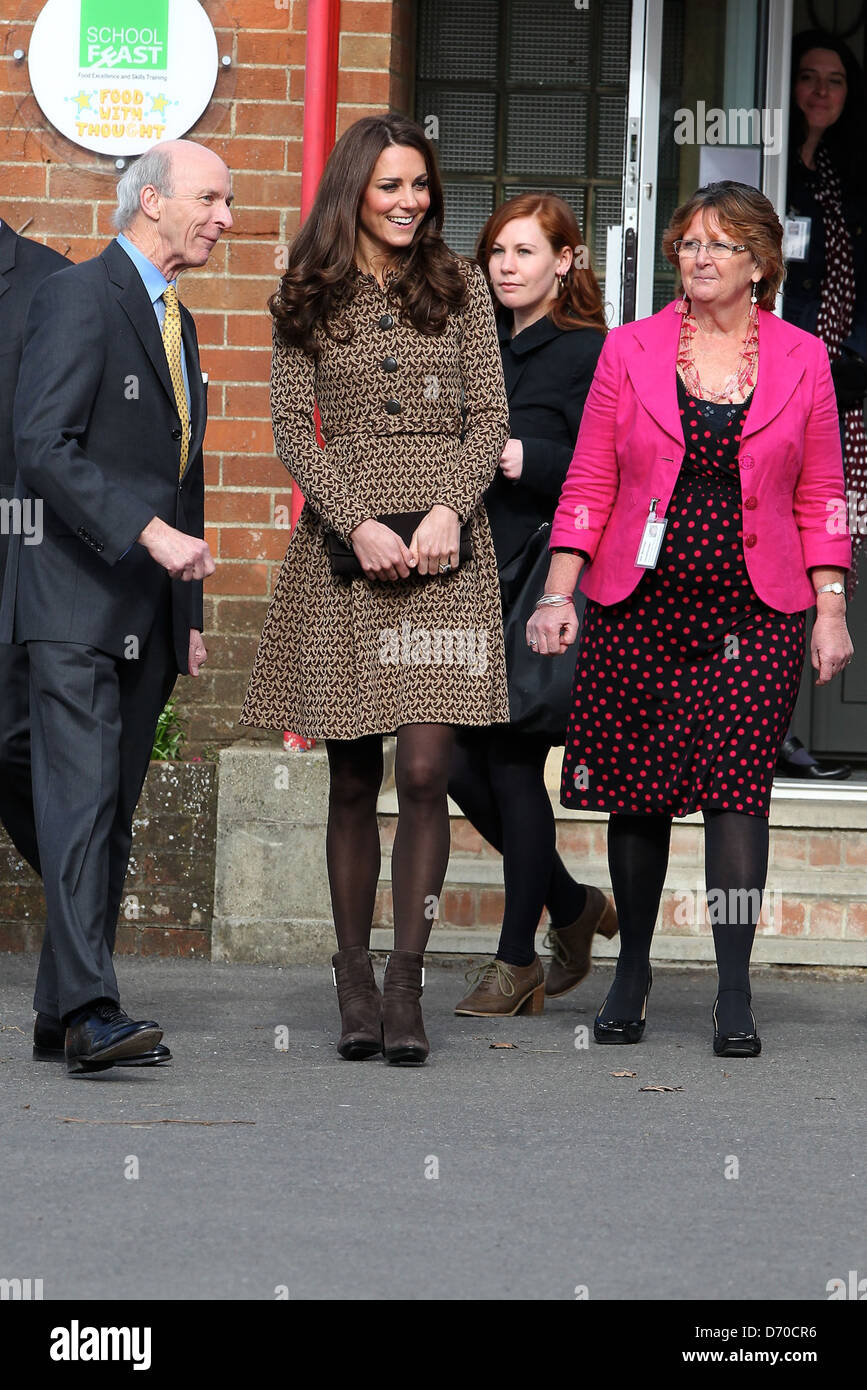 Catherine, Duchess of Cambridge aka Kate Middleton leaving Rose Hill ...