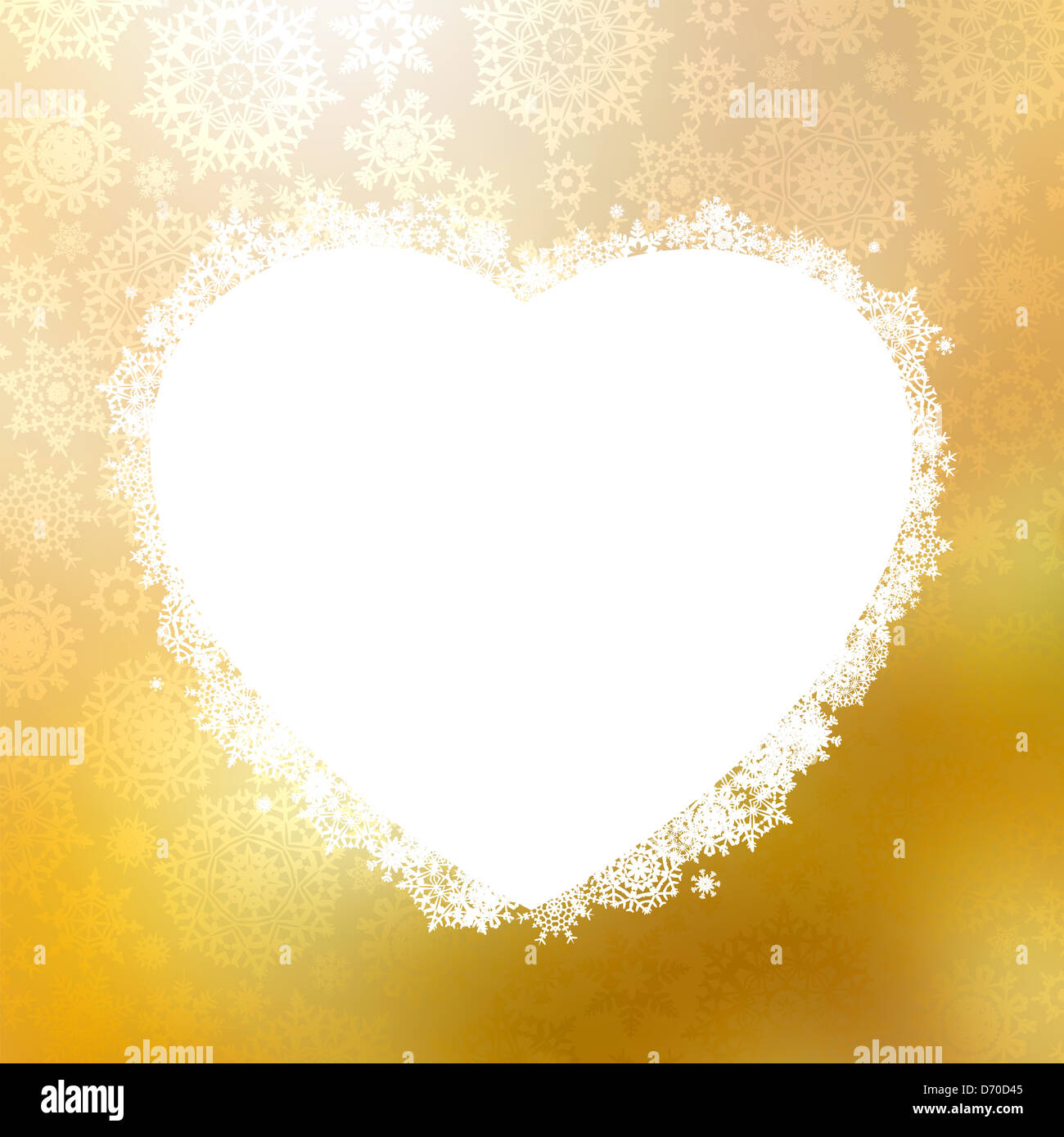 Christmas card - frame in the shape of heart Stock Photo - Alamy