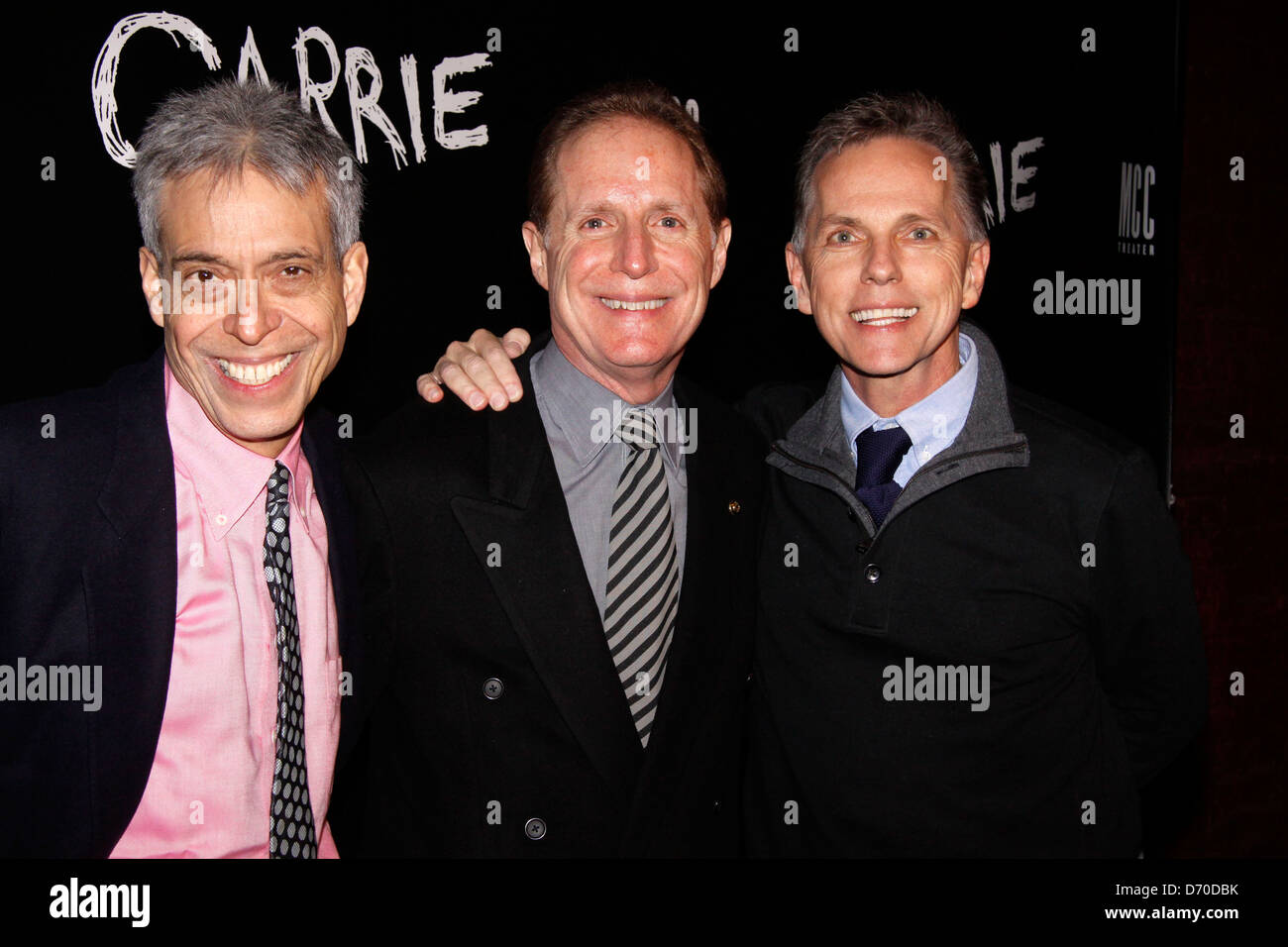 Lawrence D. Cohen, Michael Gore and Dean Pitchford Opening night ...