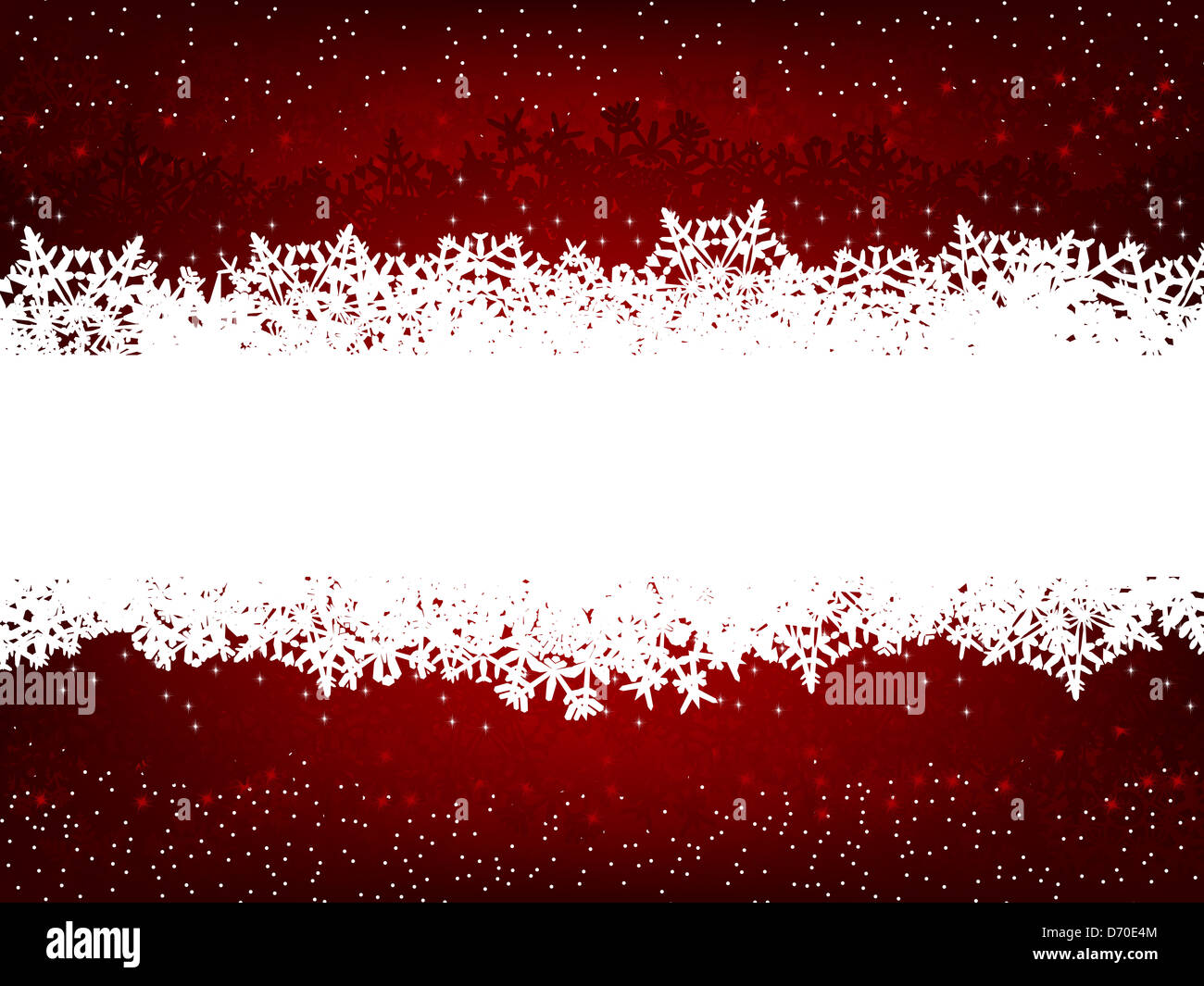 Winter background with many different falling stylish snowflakes Stock ...