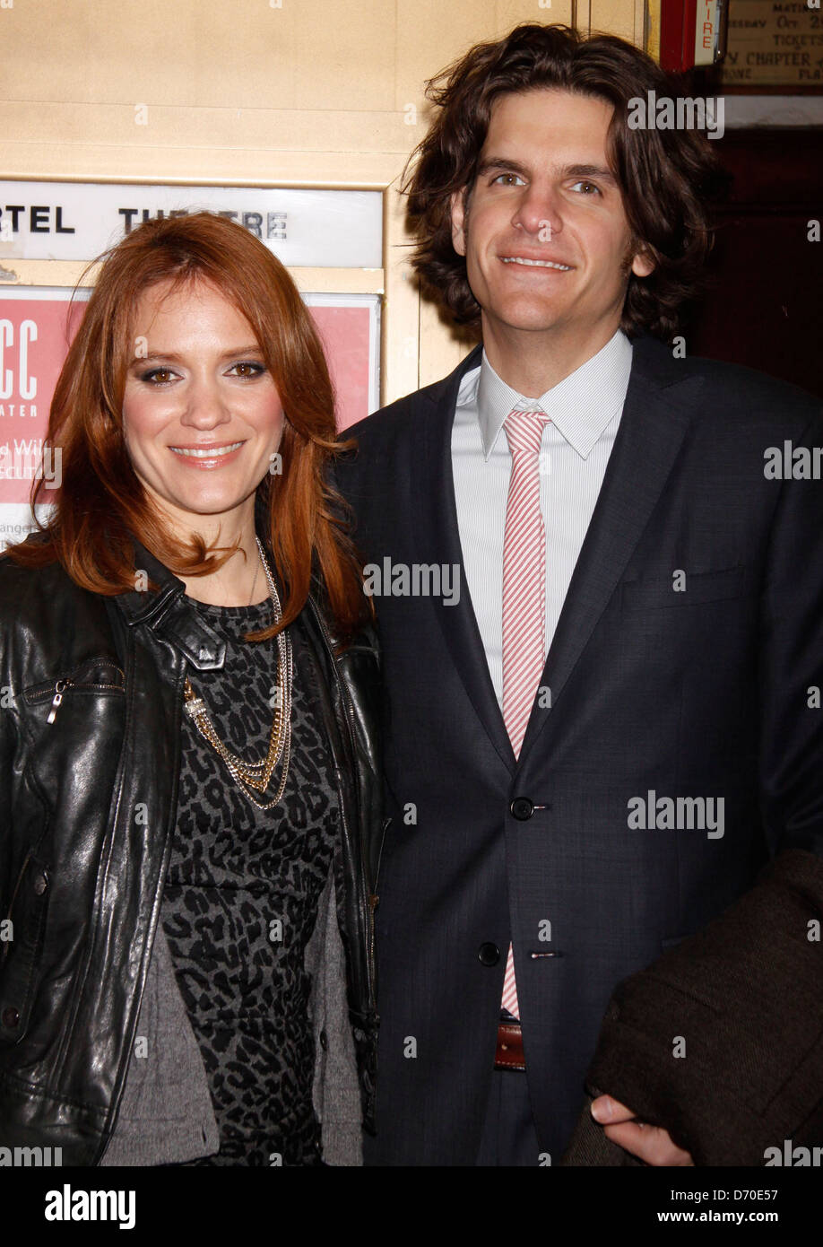 Emily Rebholz and Alex Timbers Opening night of the MCC production of ...