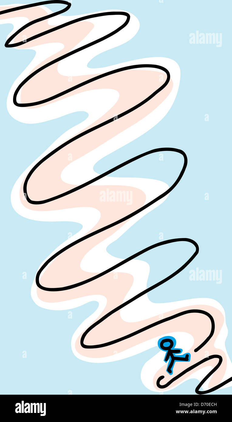 Figure with walking stick hi-res stock photography and images - Alamy