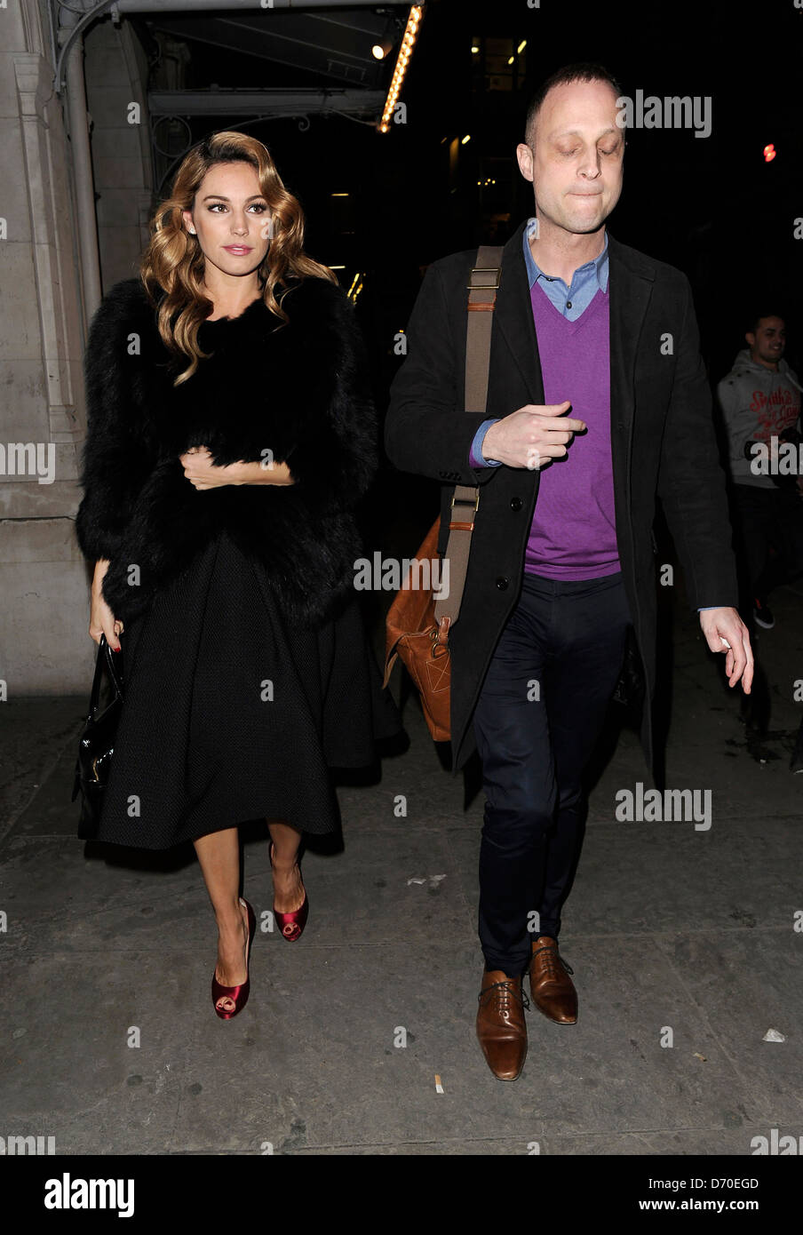 Kelly Brook arriving at J. Sheekey restaurant with a friend London ...