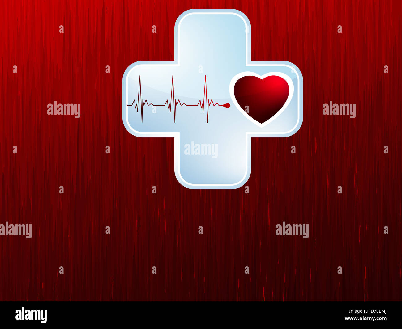 Editable background with space for your text - heart and heartbeat ...