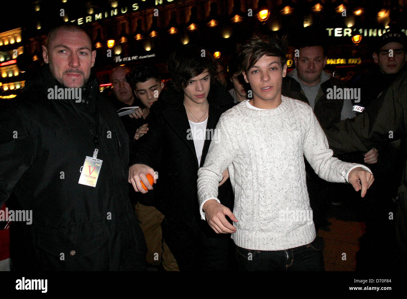 Zayn Malik, Harry Styles and Louis Tomlinson , of boy band One ...