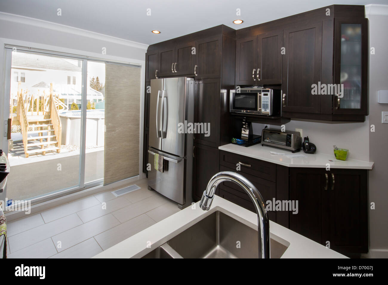 Modern kitchen in a modern home Stock Photo - Alamy