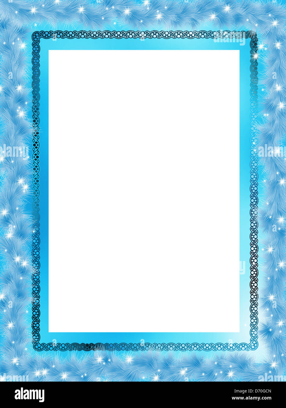 Template frame design for christmas card Stock Photo - Alamy